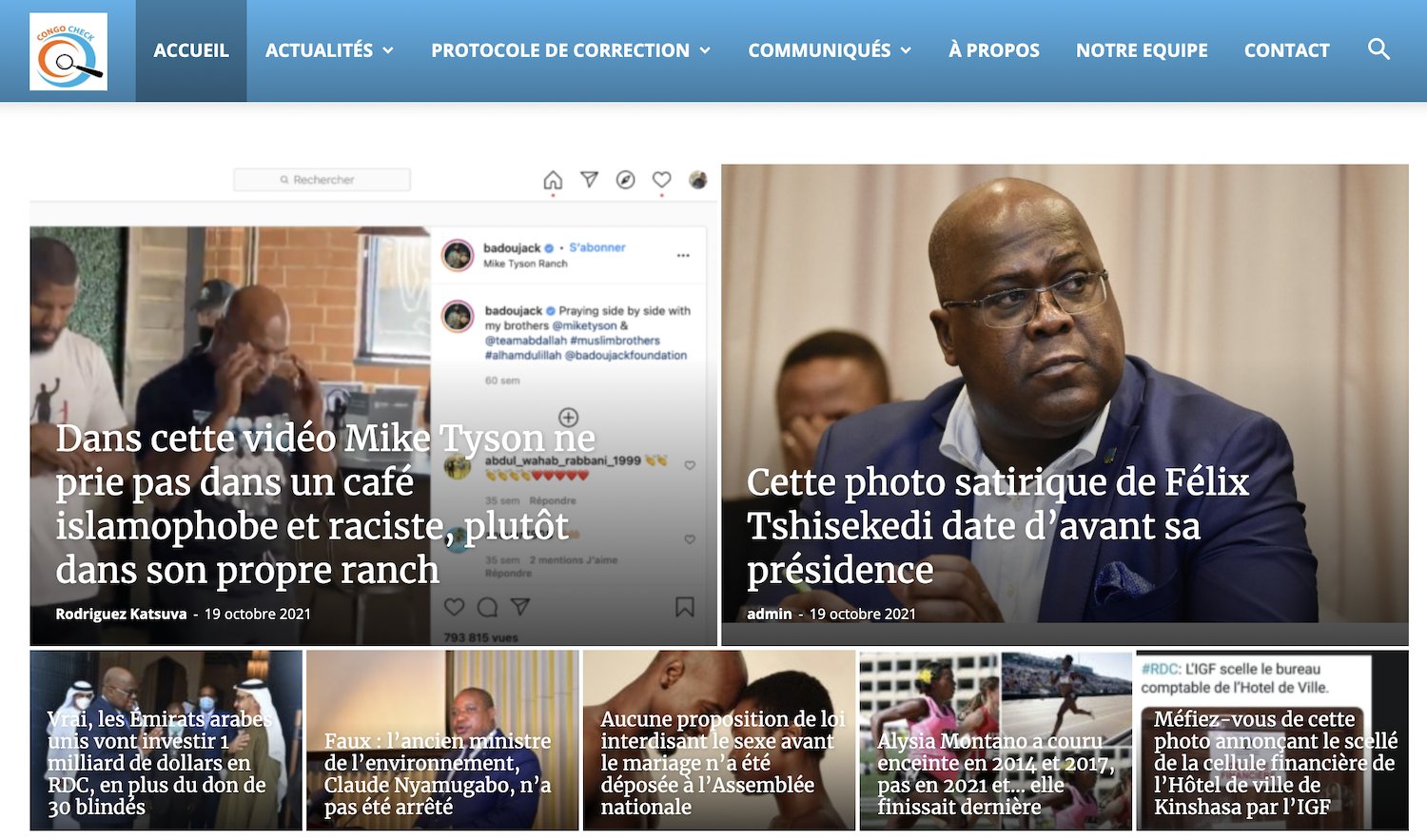 Sammy Mupfuni, de CongoCheck - ODIL